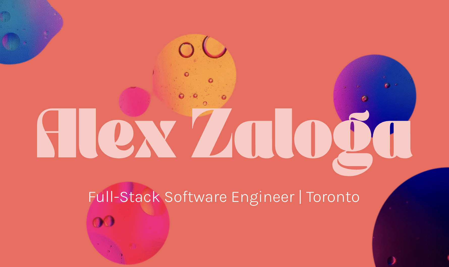 Alex Zaloga | Web Developer & Programmer